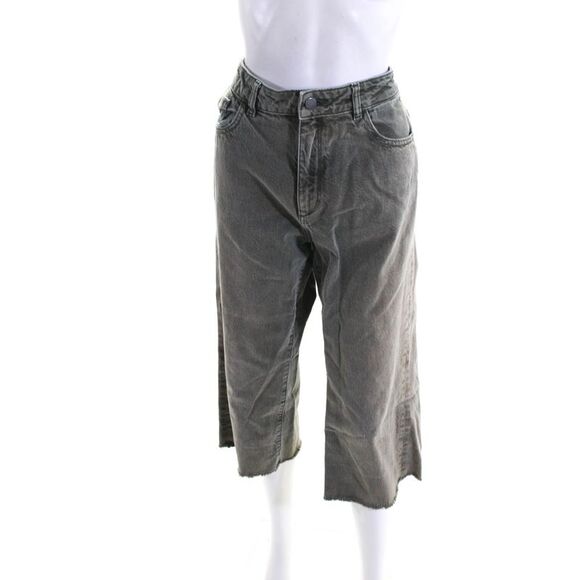 DL1961 | Jeans | Dl961 Womens High Waist Cropped Wide Leg Capri Jeans ...